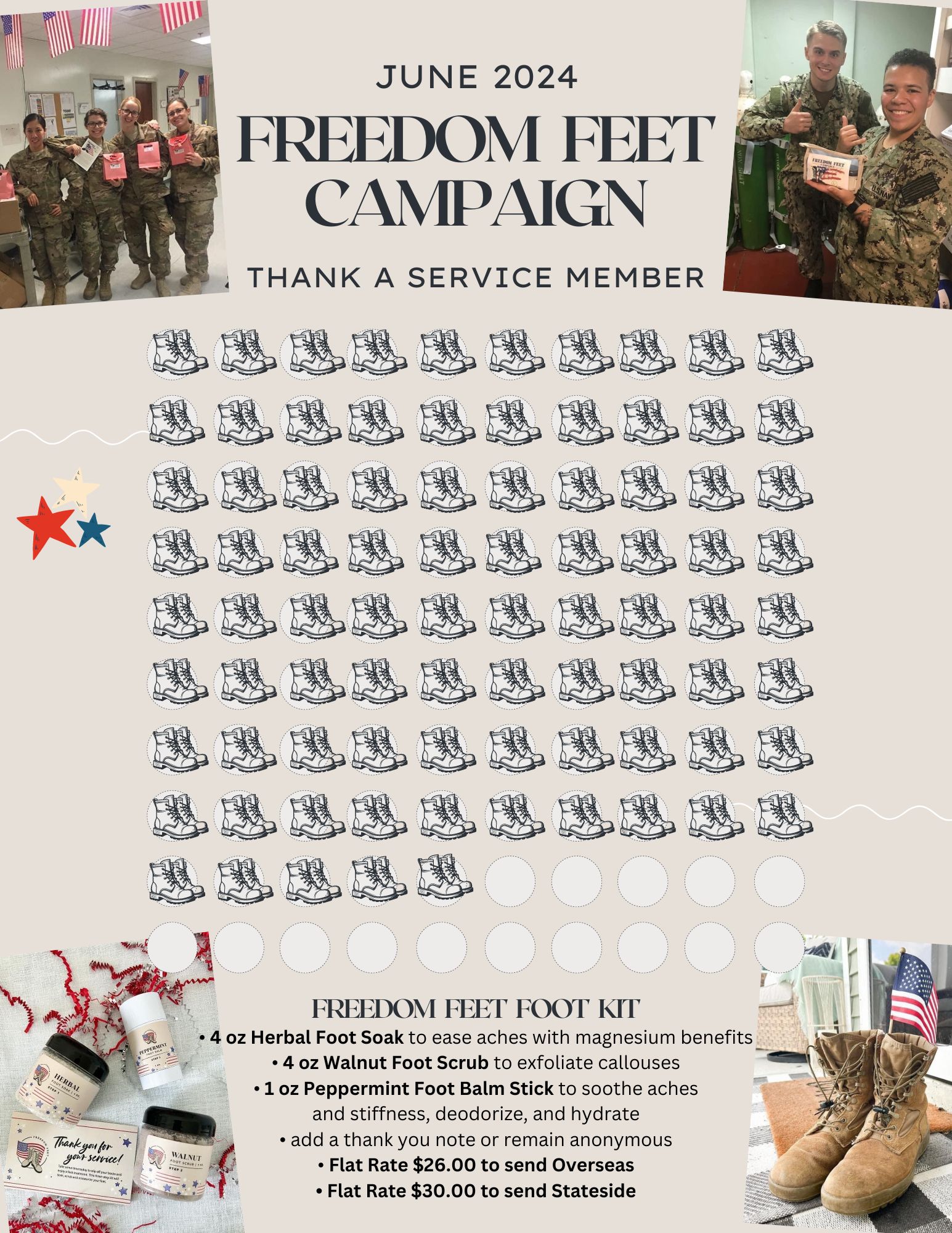 Freedom Feet Campaign June 2024