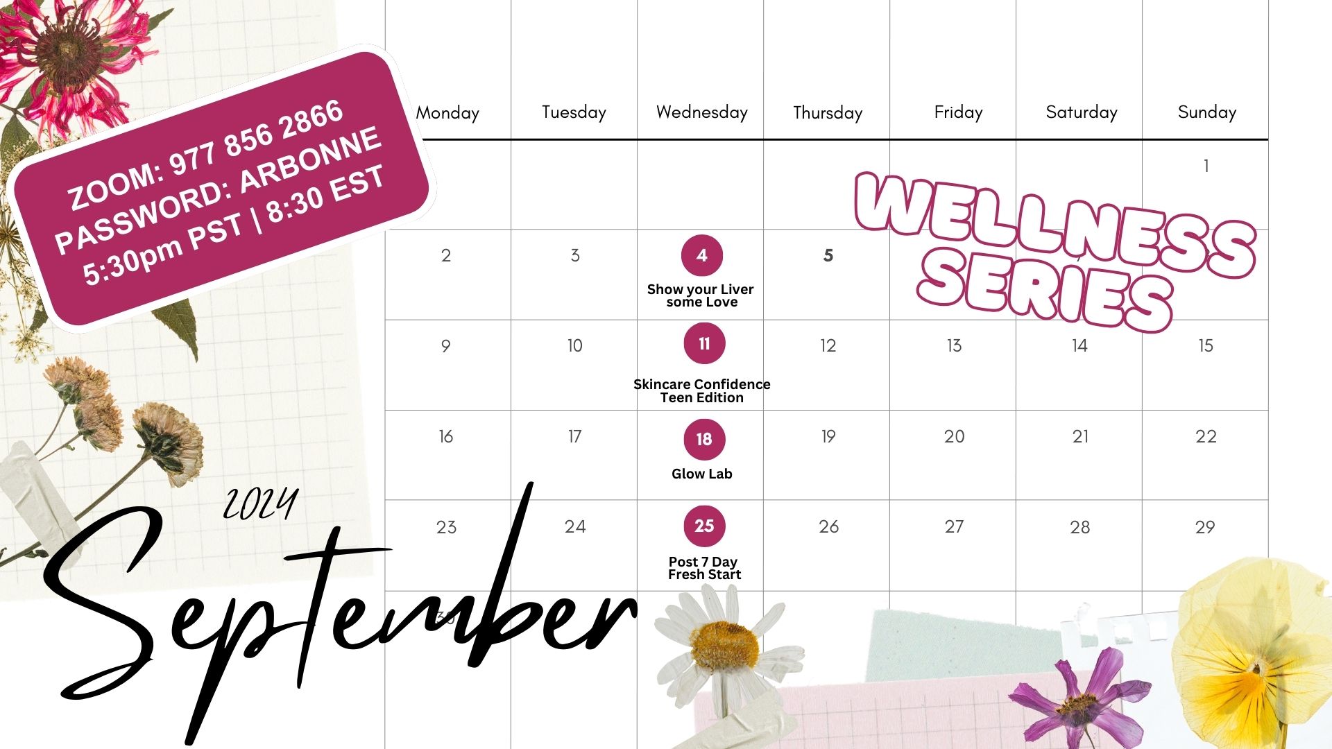 September Wellness Events