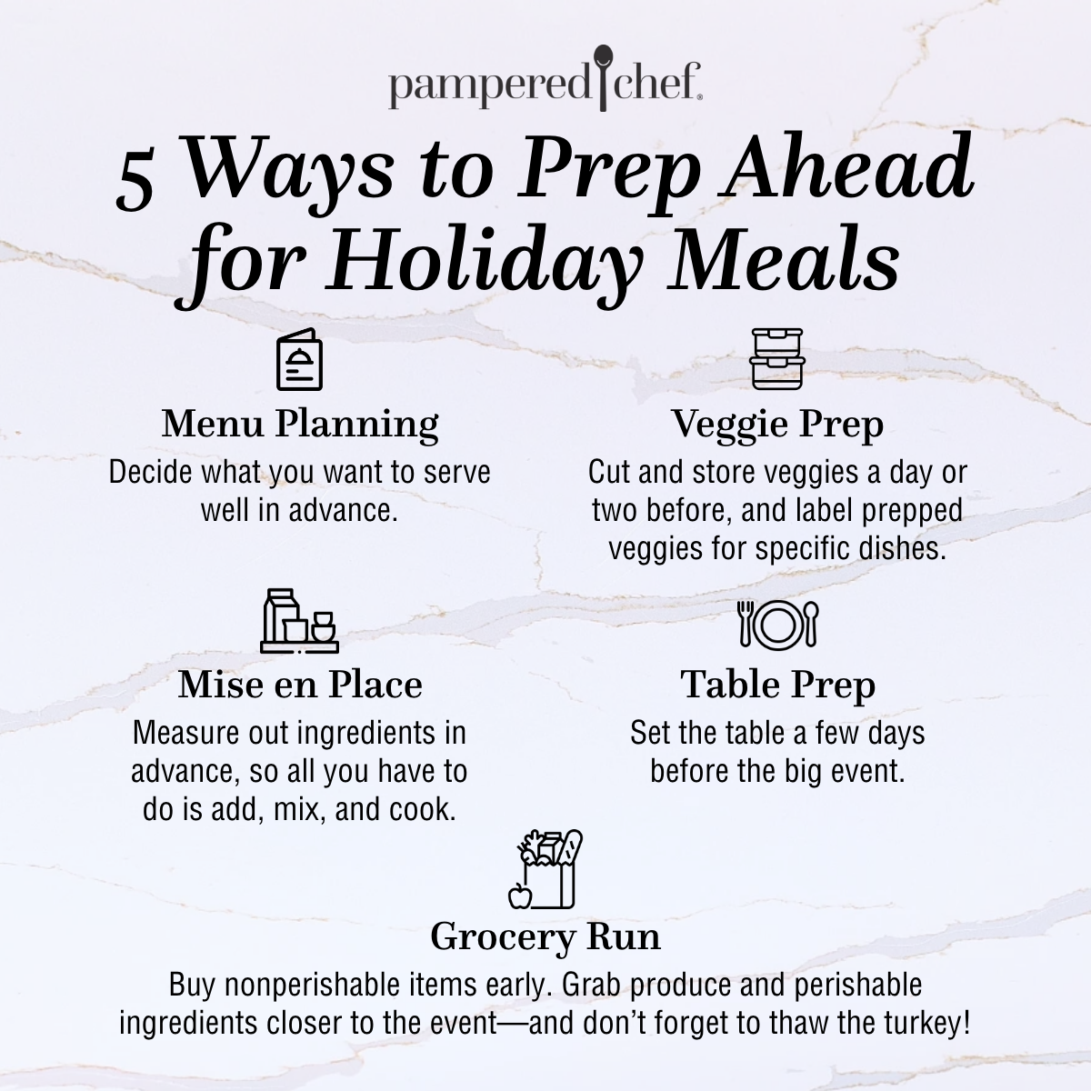 Pamper your Holiday Preparations!